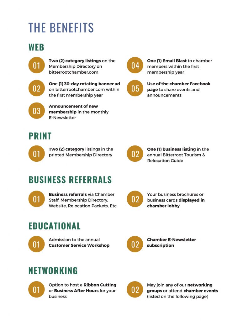 Chamber Benefits - Bitterroot Valley Chamber of Commerce